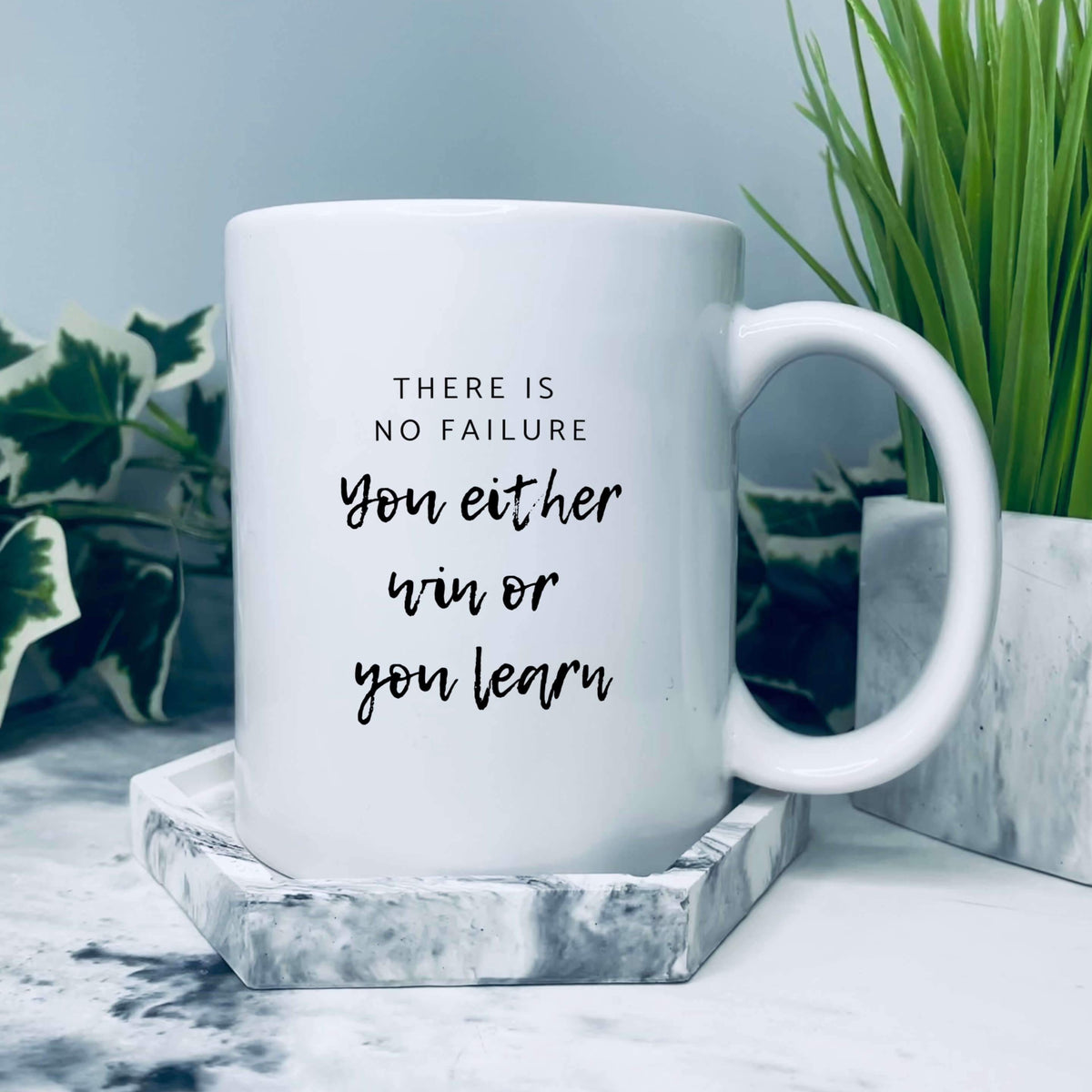 There is no failure. You either win or learn mug – Evolved Creative